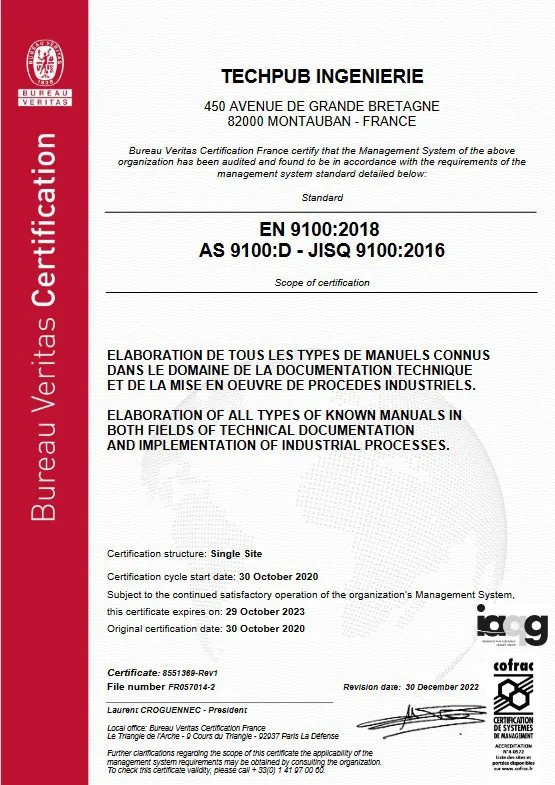 Qualité | TechPub Ingenierie | Montauban Albasud