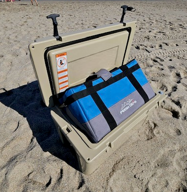 Cooler Liner Gray|Blue | FeeshGear.com