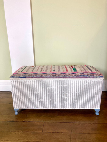 Vintage Lloyd Loom blanket box | Mysite