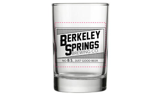 Sample glass logo | Berkeley Springs Bre