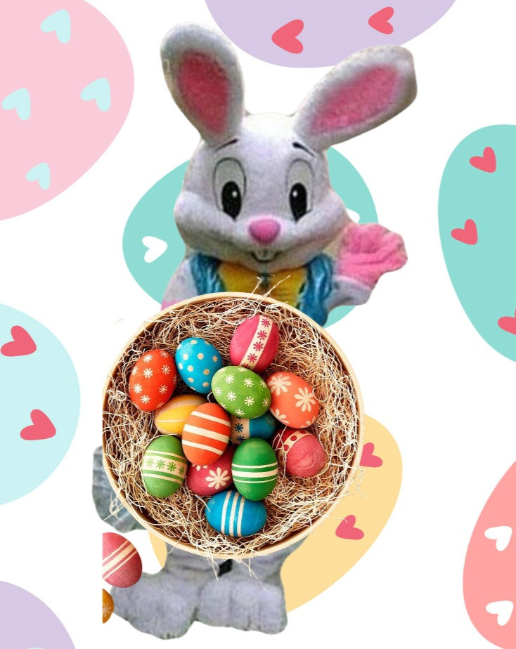 Paint wood eggs and meet the Easter Bunny | JWO Studio