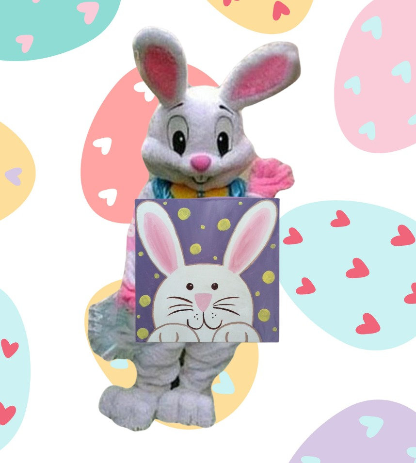 Paint your bunny canvas and meet the Easter Bunny | JWO Studio