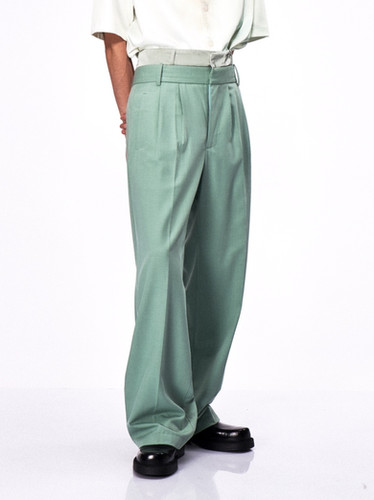 Celadon Layered Waistband Pants | DEMO
