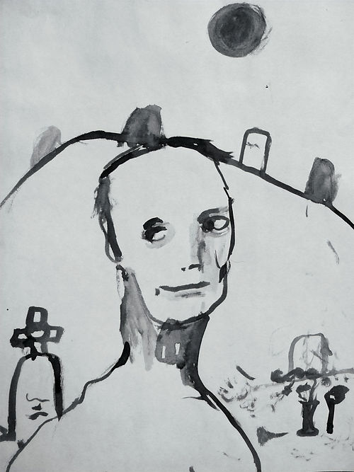 Alone... / Neo-Expressionist.com / artist/illustrator: Martin Fosso