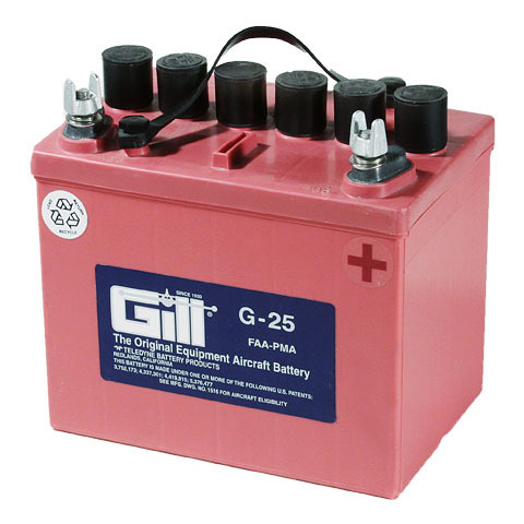 Batería GILL G-25 sin ácido | AeronauticalSupplies