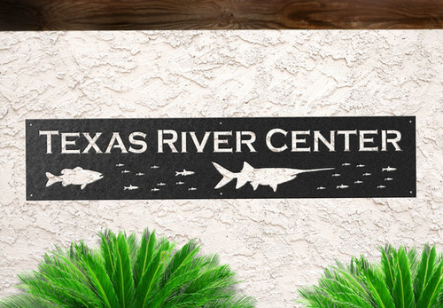 Custom Metal Business Sign, Fish Hatchery Sign, Wildlife Park Sign ...