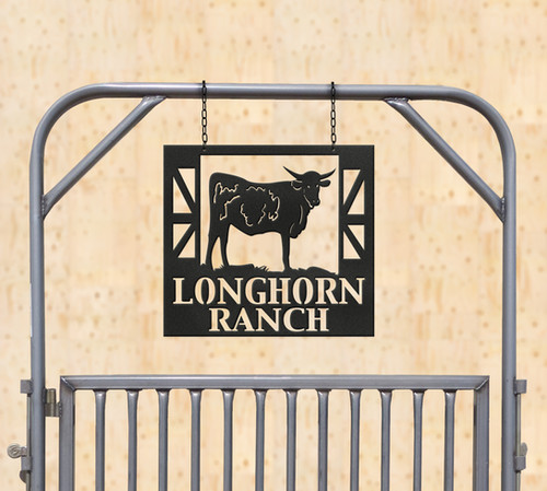 Show Longhorn Metal Sign | Langley Metal Works