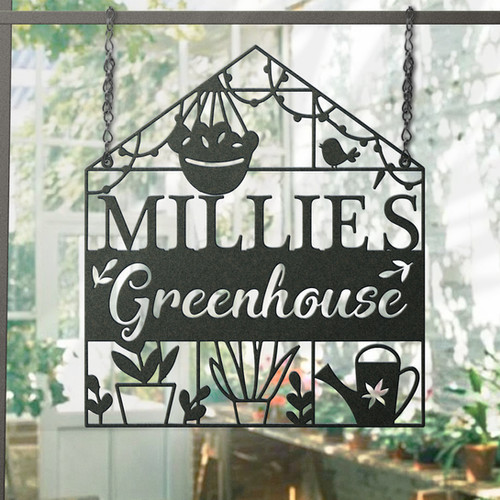 Custom Metal Greenhouse Sign | Langley Metal Works
