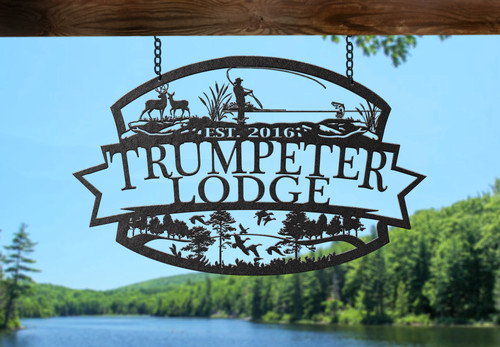 Custom Fishing and Wildlife Sign | Langley Metal Works