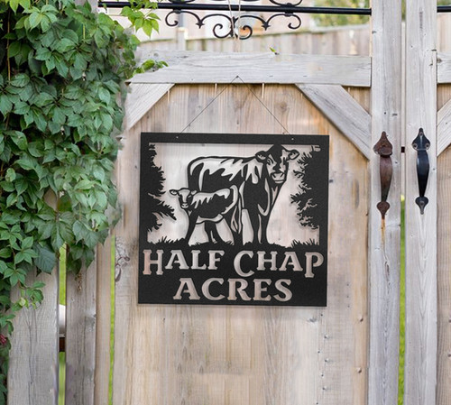 Cow Calf Farm Sign - Cattle Operation Sign | Langley Metal Works