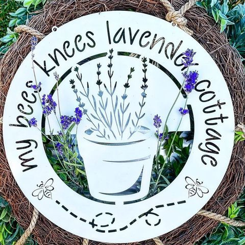 Metal Personalized Lavender Garden Sign | Langley Metal Works