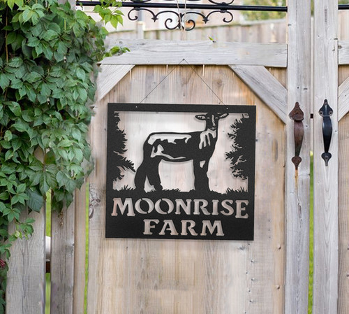 Sheep Metal Farm Sign Hampshire Lamb | Langley Metal Works