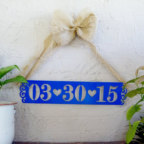 Metal Anniversary or Wedding Sign | Langley Metal Works