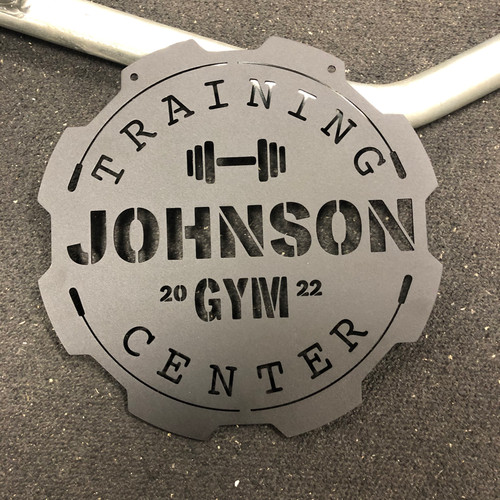 Customized Metal Home Gym Wall Art | Langley Metal Works
