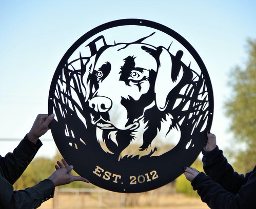 Labrador Dog Custom Sign | Langley Metal Works