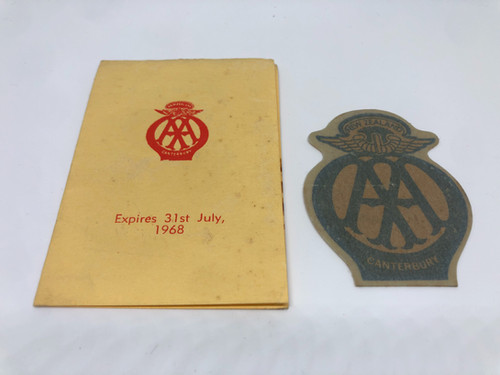 AA Membership Card 1968 | Patina Theory