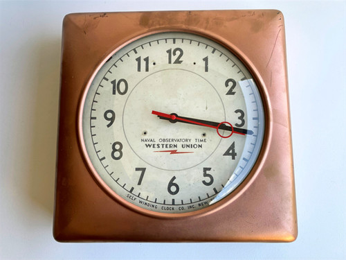 1940's Naval Observatory Time Clock - Self Winding Clock Co. | Patina ...