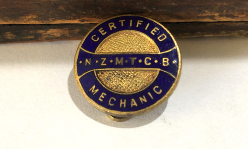 NZ Certified Mechanic Lapel Badge | Patina Theory