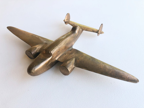 Large Brass WW2 Aircraft - Lockheed A-29 Hudson | Patina Theory