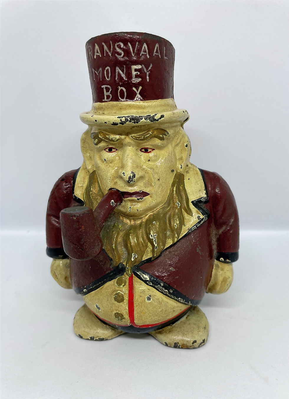 Cast iron Paul Kruger Money Box | Patina Theory