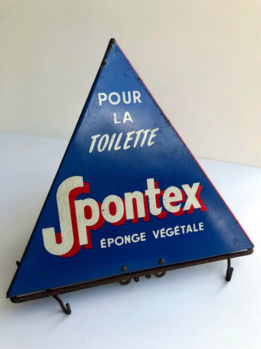 French Spontex Metal AdvertisingSign | Patina Theory