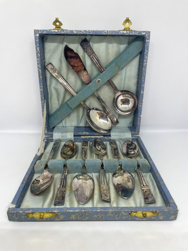 Vintage Angora EPNS Boxed Spoon Set | Patina Theory