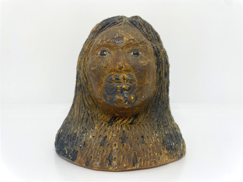 Carved Kauri Gum Maori Female Bust | Patina Theory