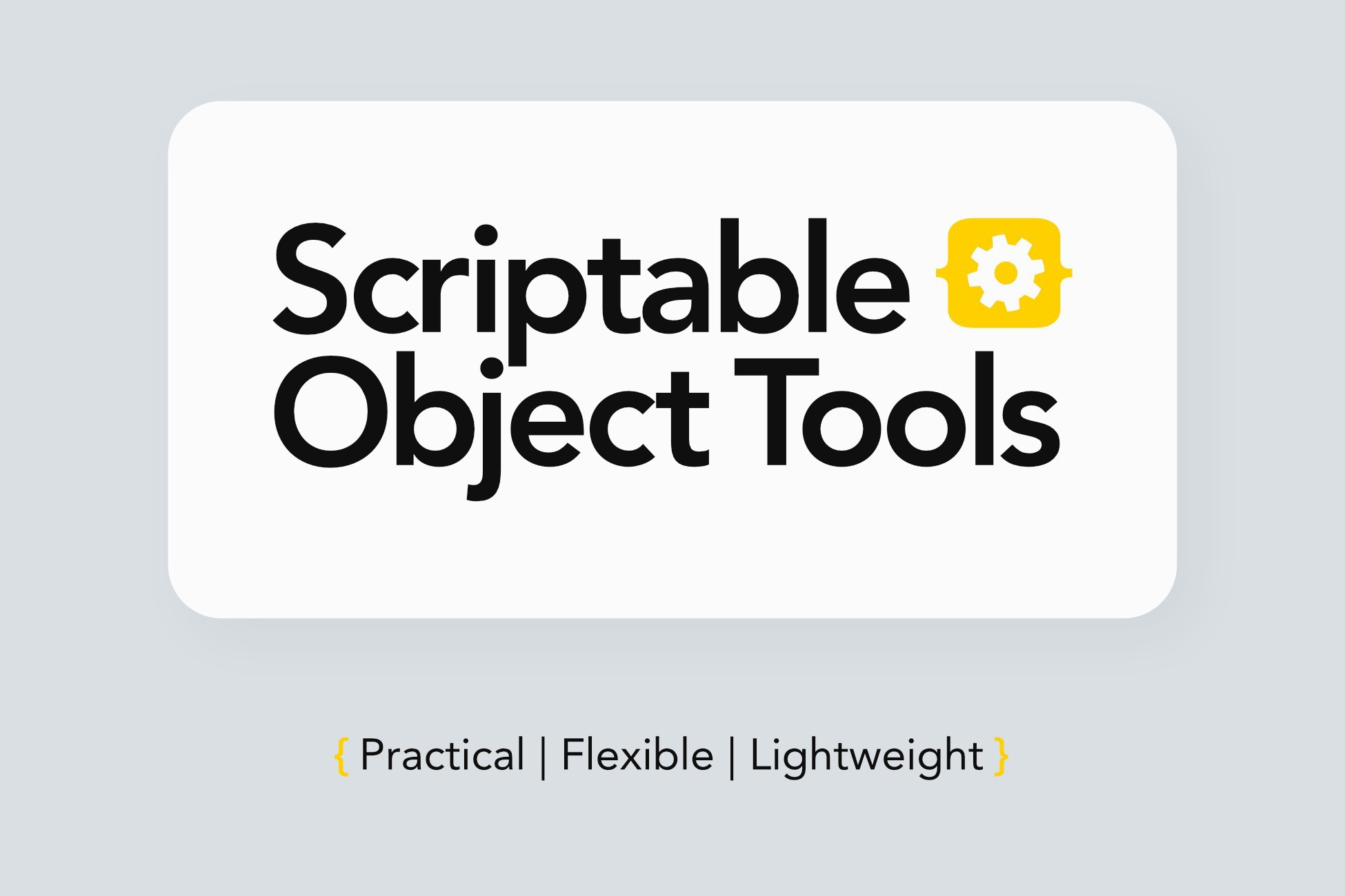 ScriptableObjects Tools | Unity Templates
