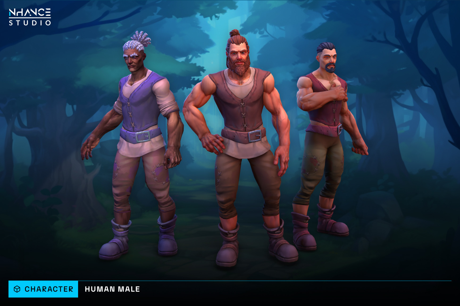 Stylized Modular Human Male | Unity Templates
