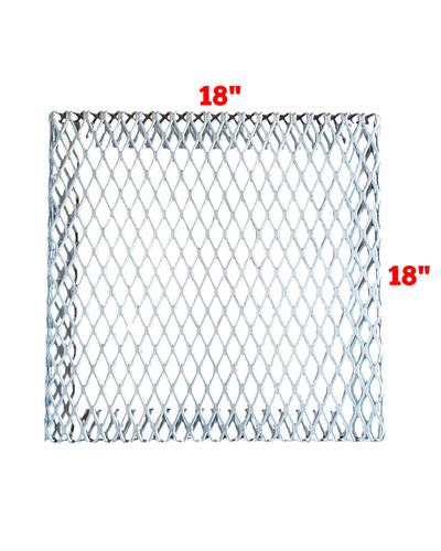18"x18" Expanded Flattened Metal Tool Rack | Expanded Storage Sol