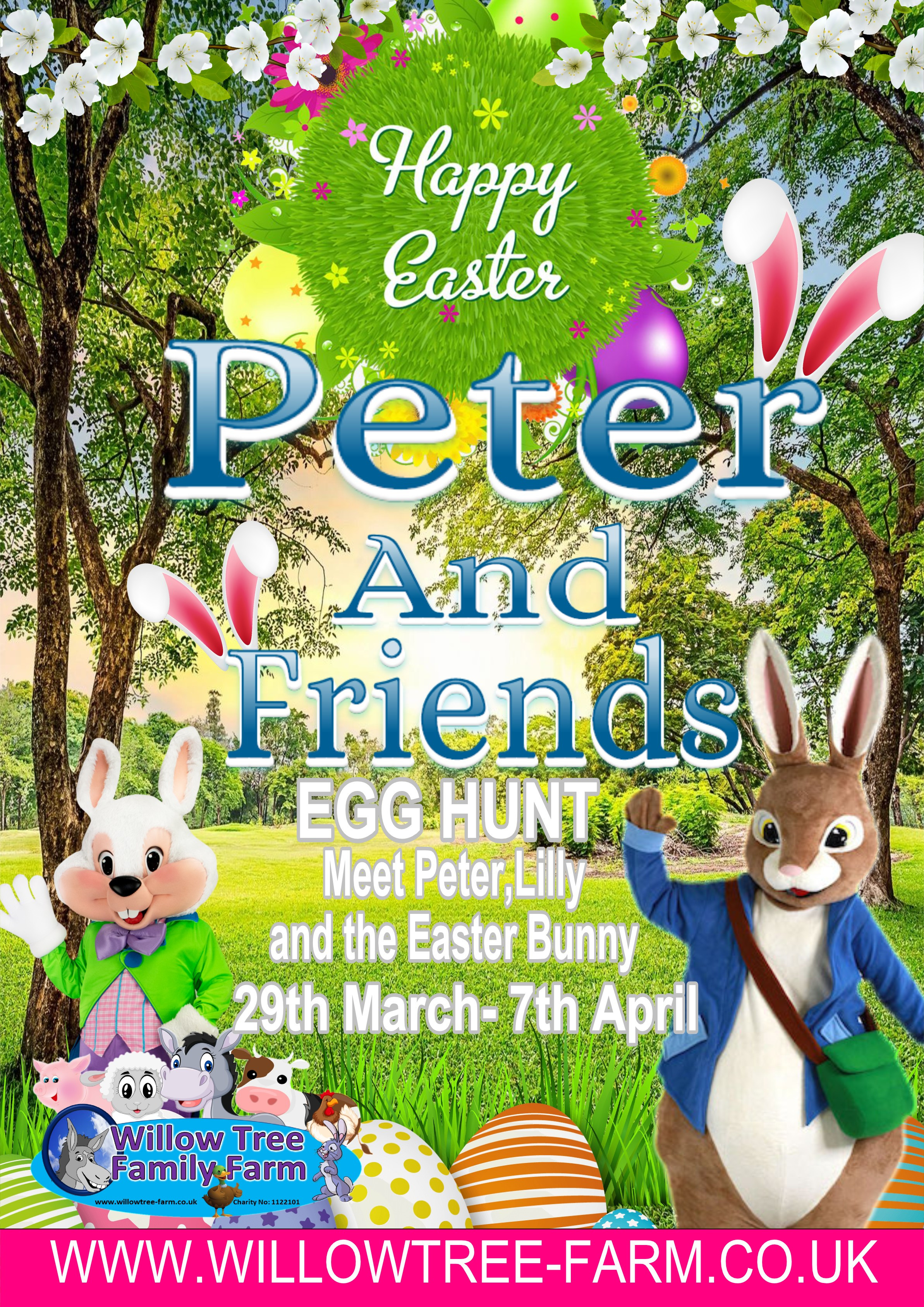Peter rabbit and friends 31st march | Willow tree farm
