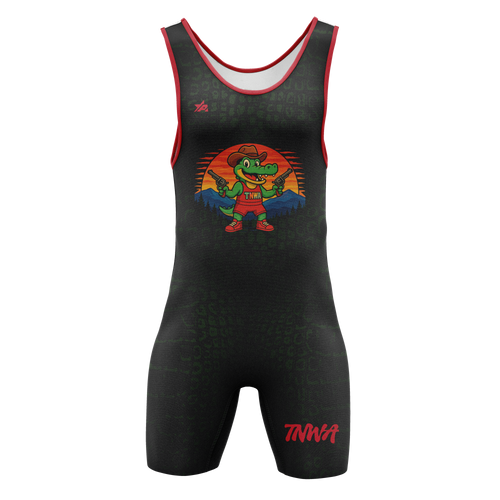 TNWA - Team Sublimated Mens High Cut Singlet Adult/Youth - Gator ...