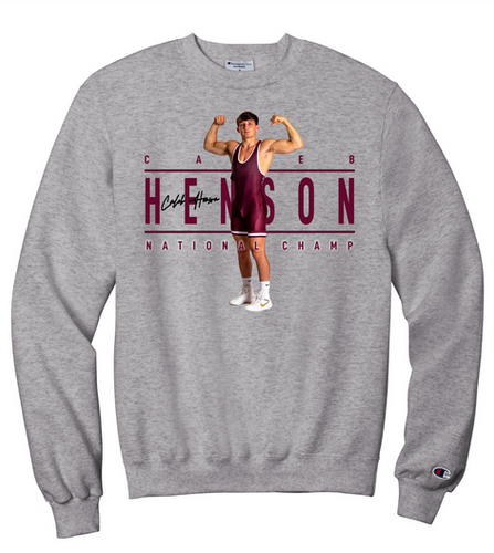 Caleb - Champion - Powerblend® Crewneck Sweatshirt - S600 - Light Steel ...
