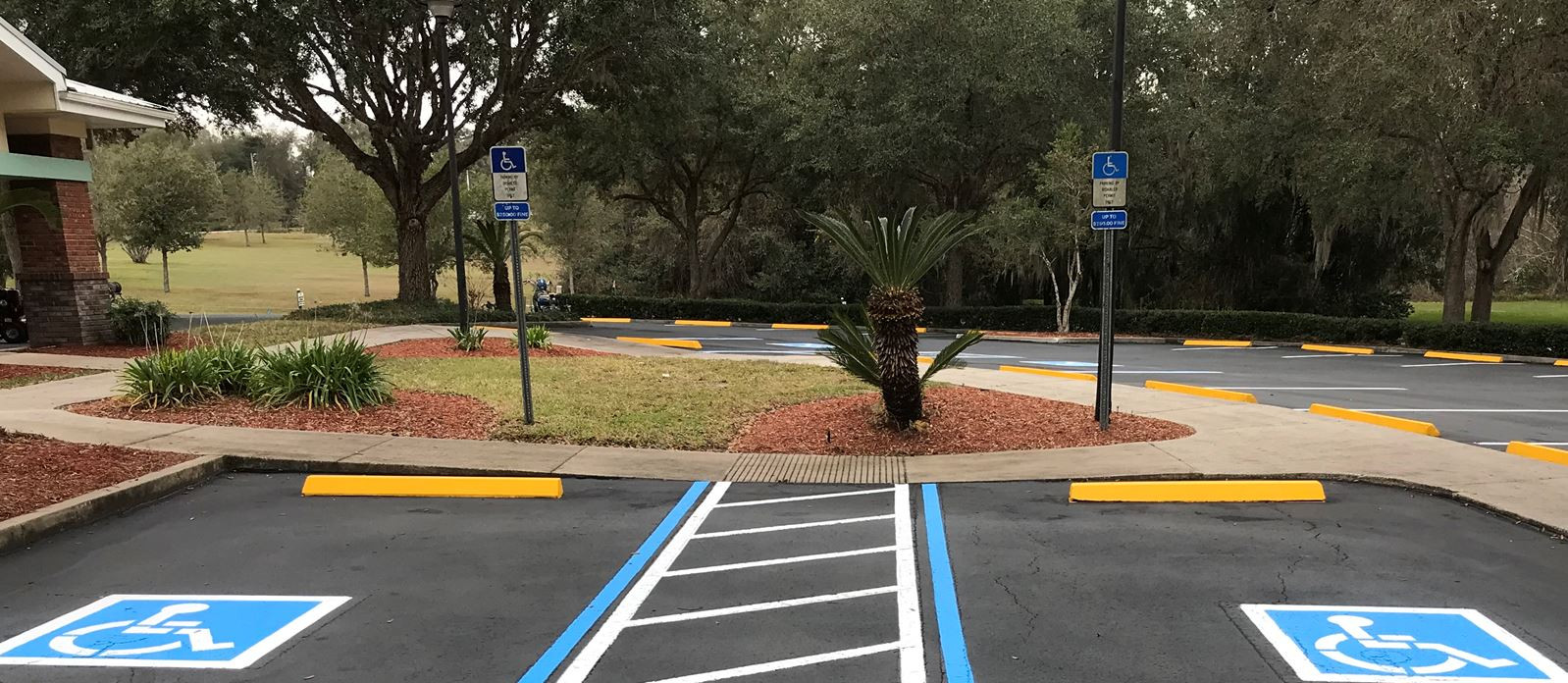 Striping - Signage - ADA | Central Florida | Hall Company Inc.