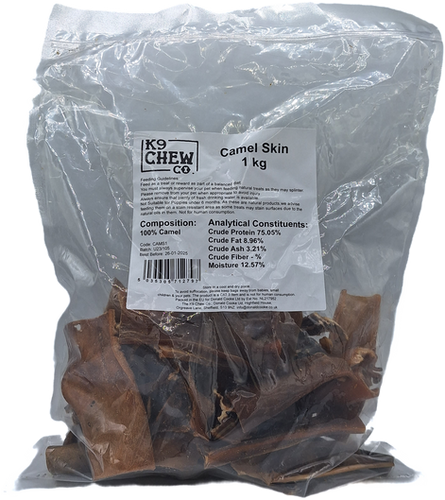 K9 Chew Co. Camel Skin Chews 1kg | Windmill Pet