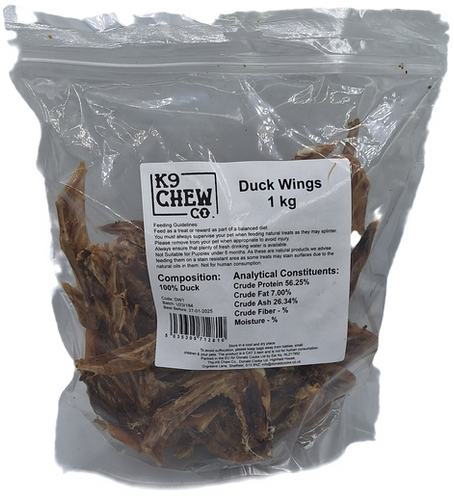 K9 Chew Co. Duck Wings 1kg | Windmill Pet