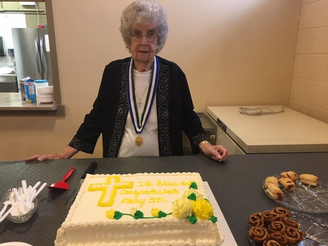 Celebrating and giving thanks for Mary Bliss O.N.