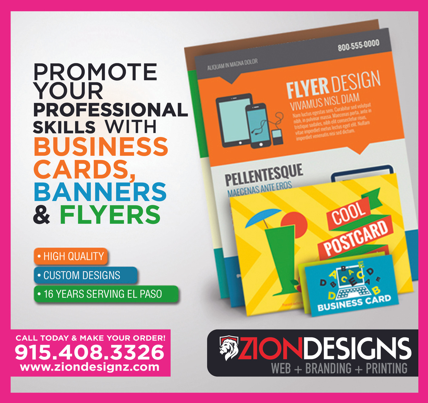 Zion Designs | Graphic Design in El Paso, Texas