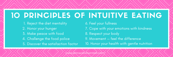 10 Principles of Intuitive Eating