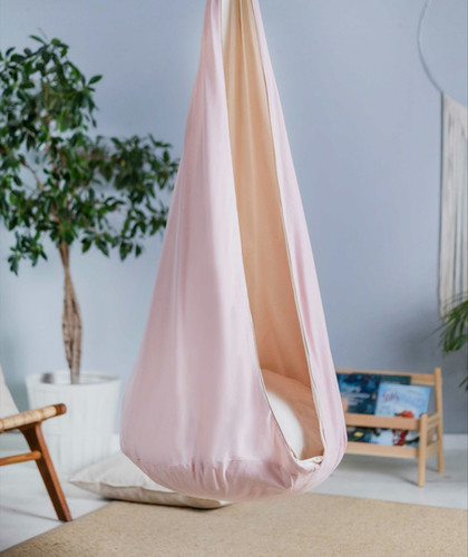 Hanging Kids Cocoon Swing - Blush Rose | Pink Cocoon Swing ...
