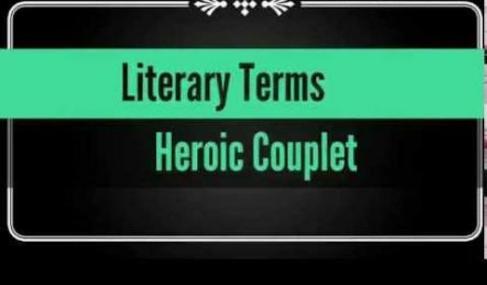 Heroic couplet