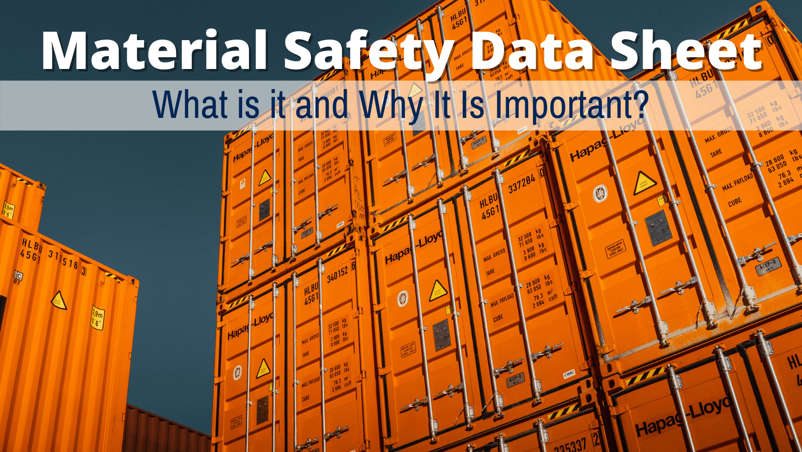 Material Safety Data Sheet (MSDS) – What To Know and Why