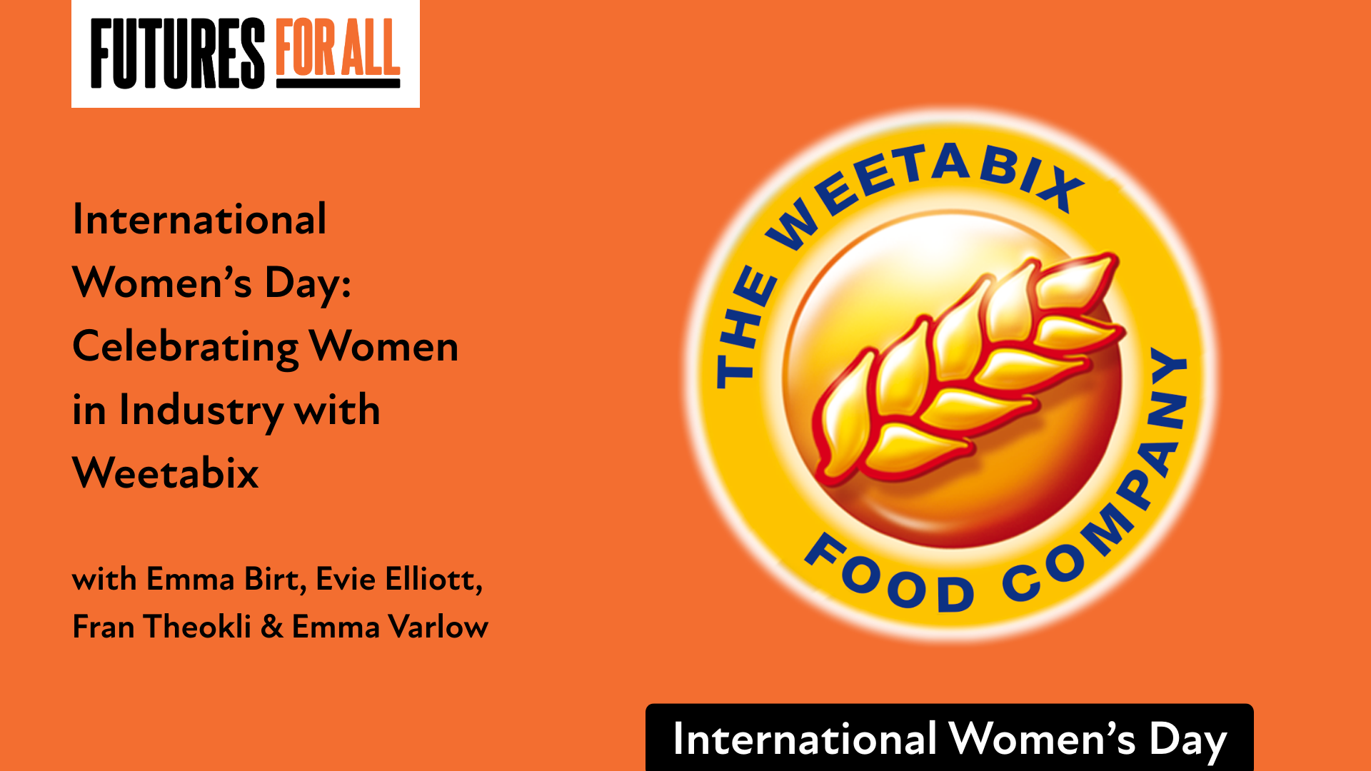 International Women's Day: Celebrating Women in Industry with Weetabix ...