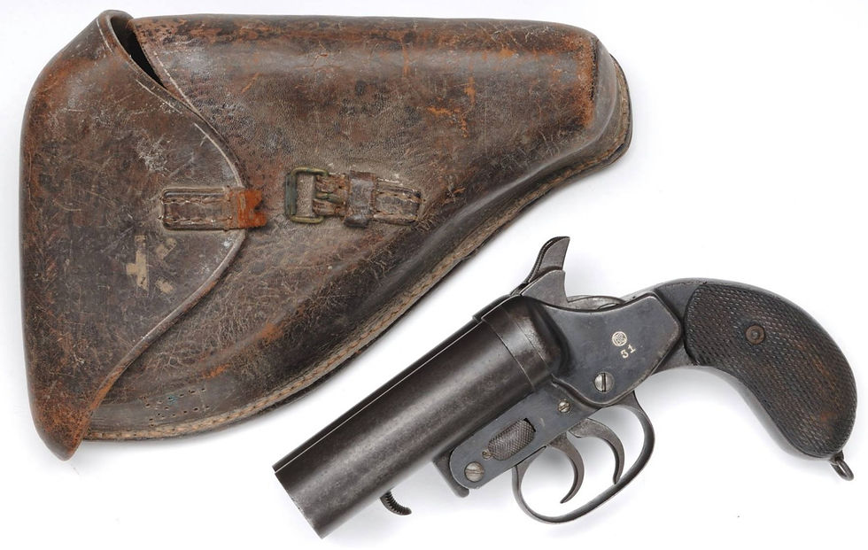 Imperial Japanese Navy Type 90 Flare Gun: Double and Triple Barrel ...