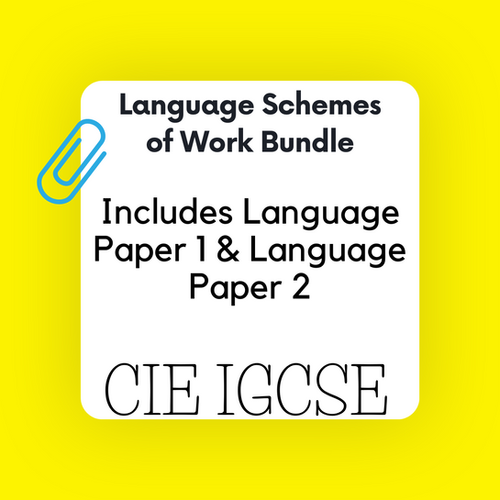 CIE IGCSE Language Scheme of Work Bundle | Ms Duckworth