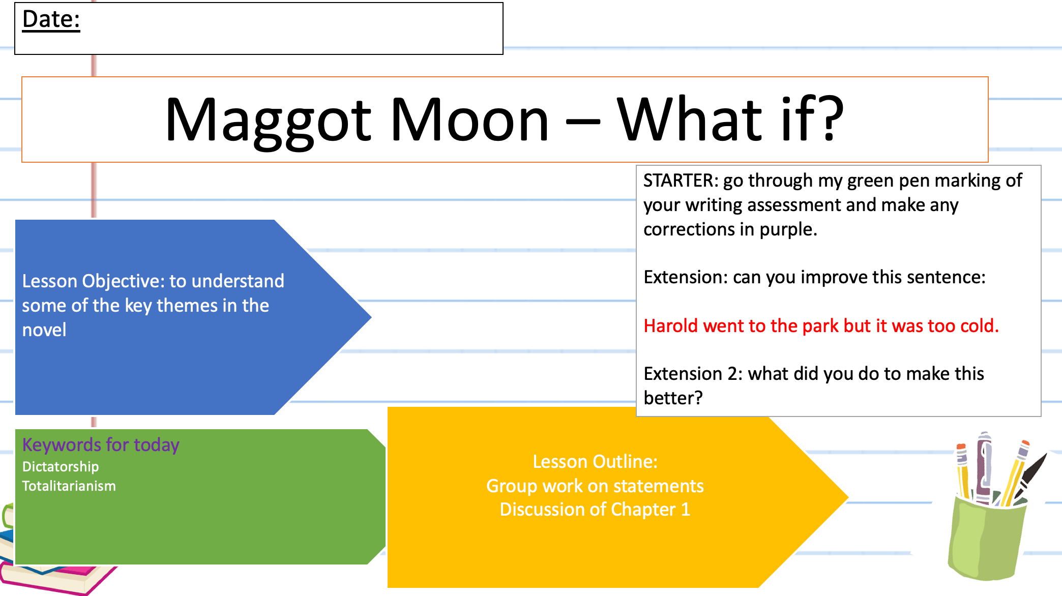 Maggot Moon Novel Scheme of Work | Ms Duckworth