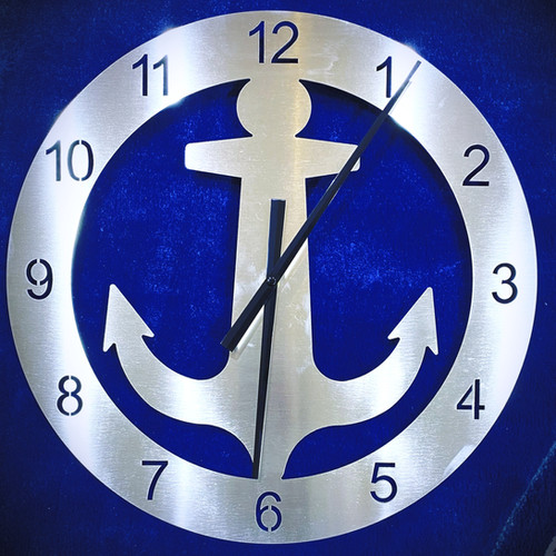 Anchor Clock | Metal Latitude