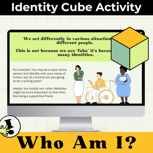 WHO AM I? Identity Cube Lesson / Activity - Diversity / Inclusion ...
