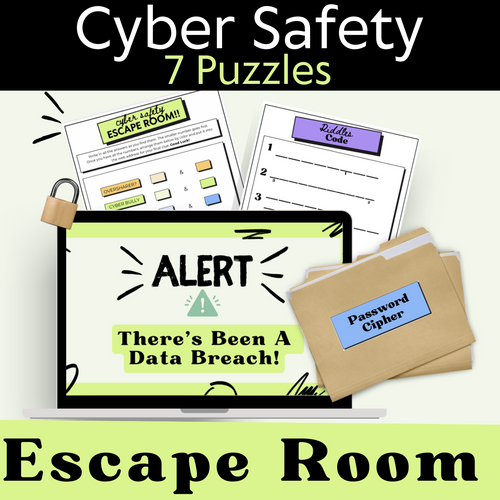 Cyber Safety Escape Room for High Schoolers / Social Media Safety ...