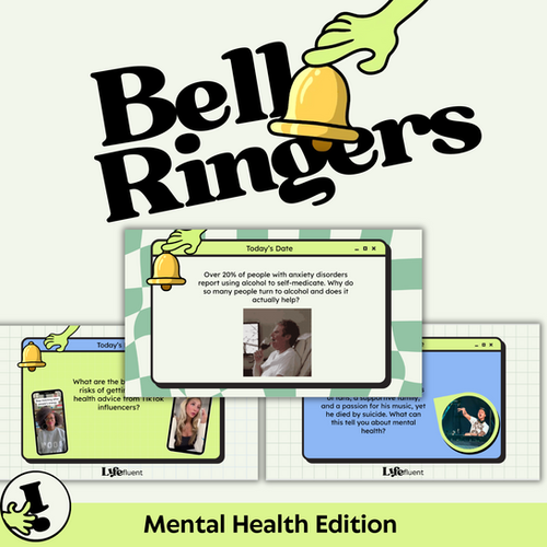 Mental Health Bell Ringers for Teens | Editable Google Slides with ...